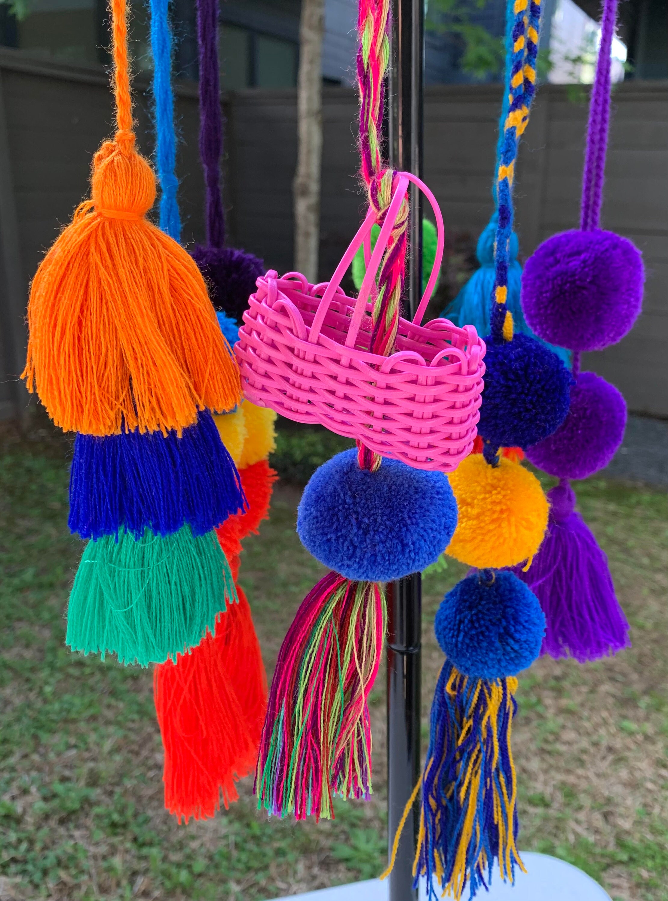 Pom Pom Purse Tassels, Mexican and Guatemalan Tassels for Purses and ...