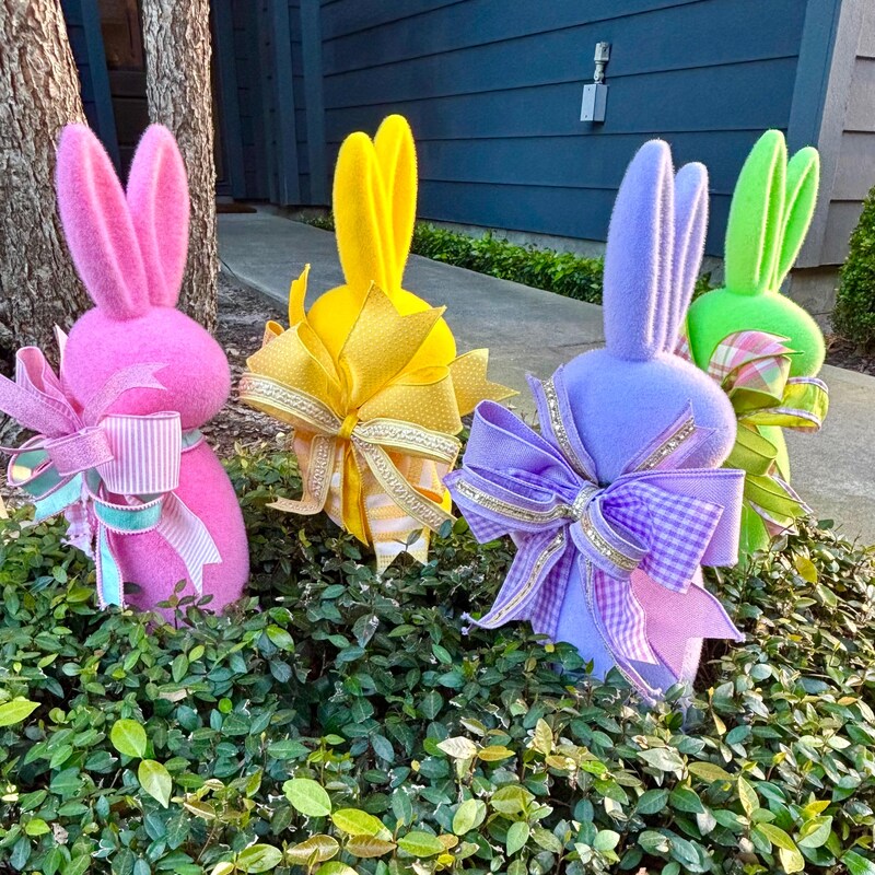 Flocked Easter Bunny - Etsy