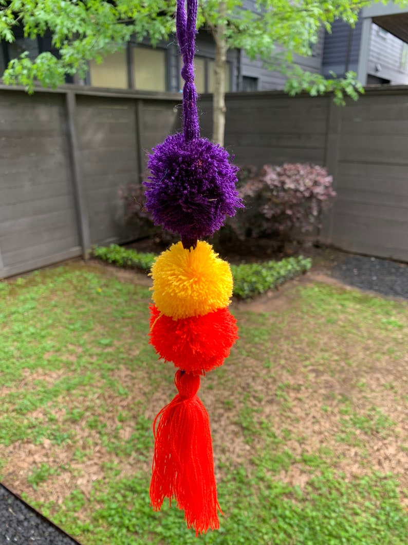 Pom Pom Purse Tassels, Mexican and Guatemalan Tassels for Purses and ...
