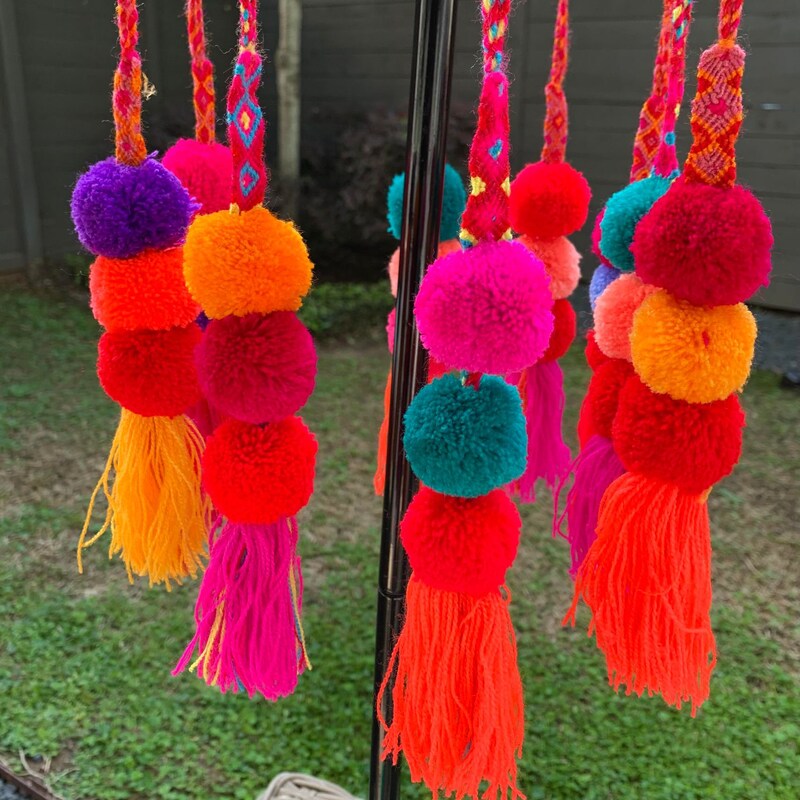 Colorful Pom Poms - Etsy