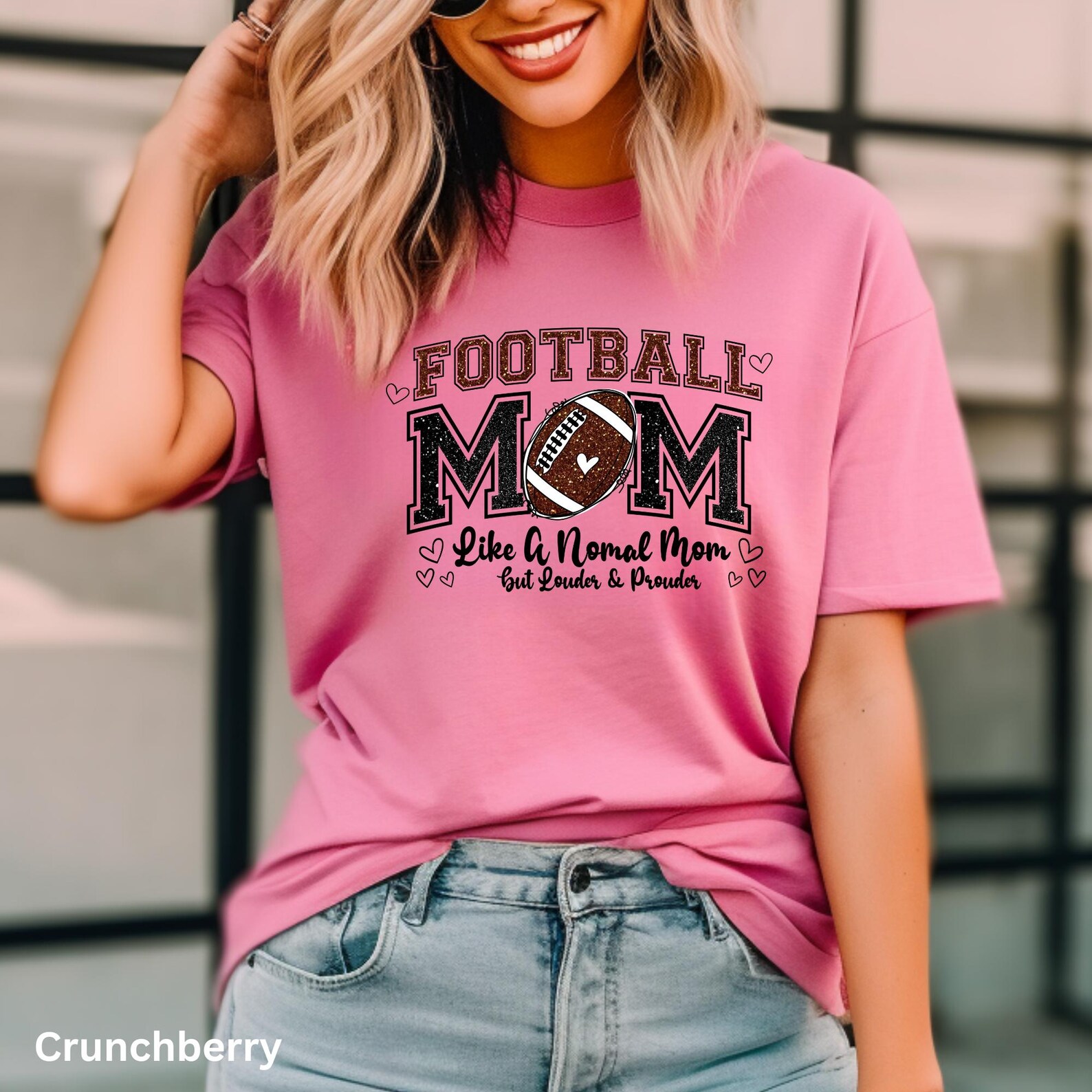 Football Mom Shirt, Custom Football Mom, Proud Mom Shirt, Football ...