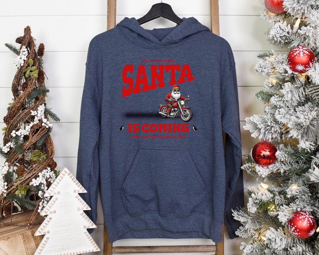 Funny Santa Hoodie, Santa Sweater, Christmas Gift, Christmas Gift Sweat ...