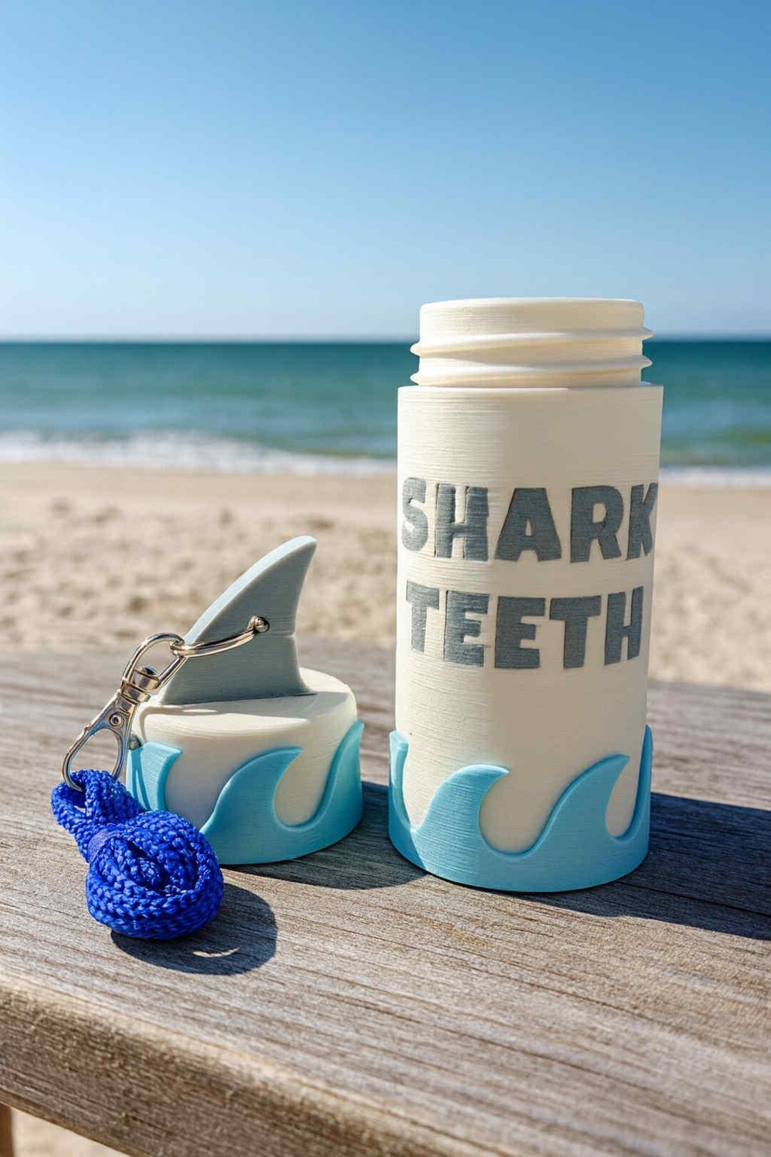 Personalized Shark Tooth Holder With Lanyard | Beachcomber Fossil ...