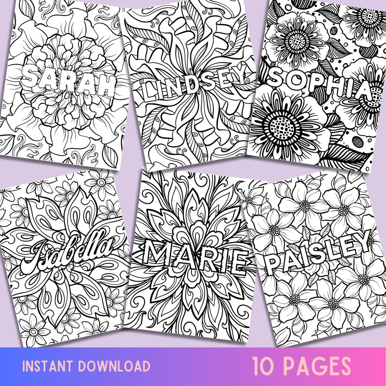 Personalized Coloring Page Custom Coloring Page Personalized Coloring ...