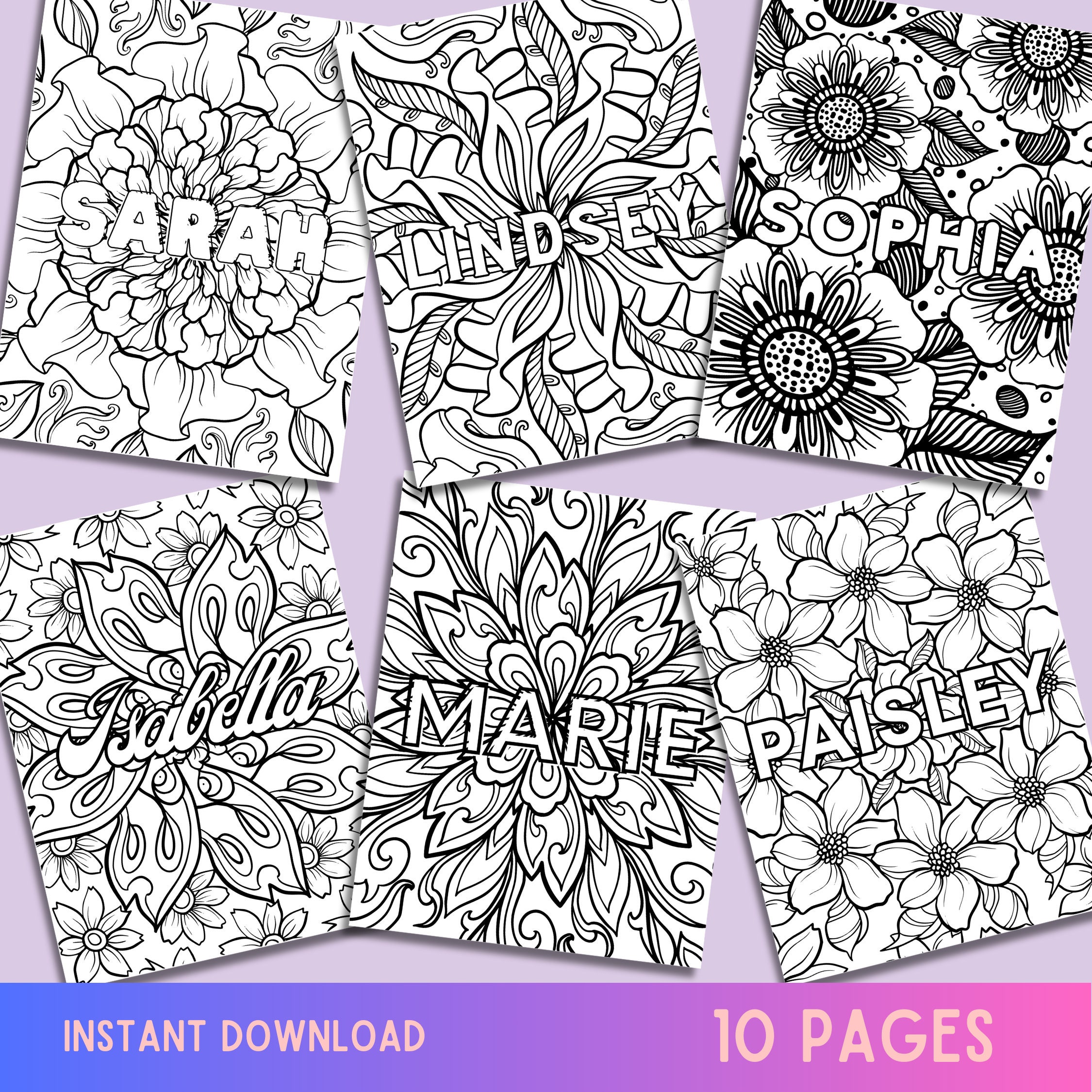 Personalized Coloring Page - Custom Coloring Page - Personalized ...