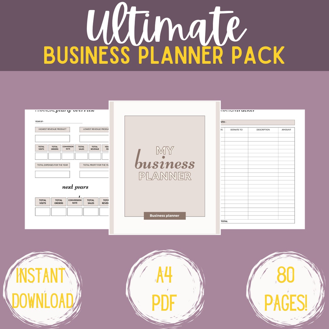 Ultimate Business Planner Small Business Planner Home Business ...