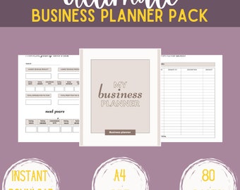 EDITABLE Small Business Planner CANVA Printable PDF A4 Us Letter Home ...