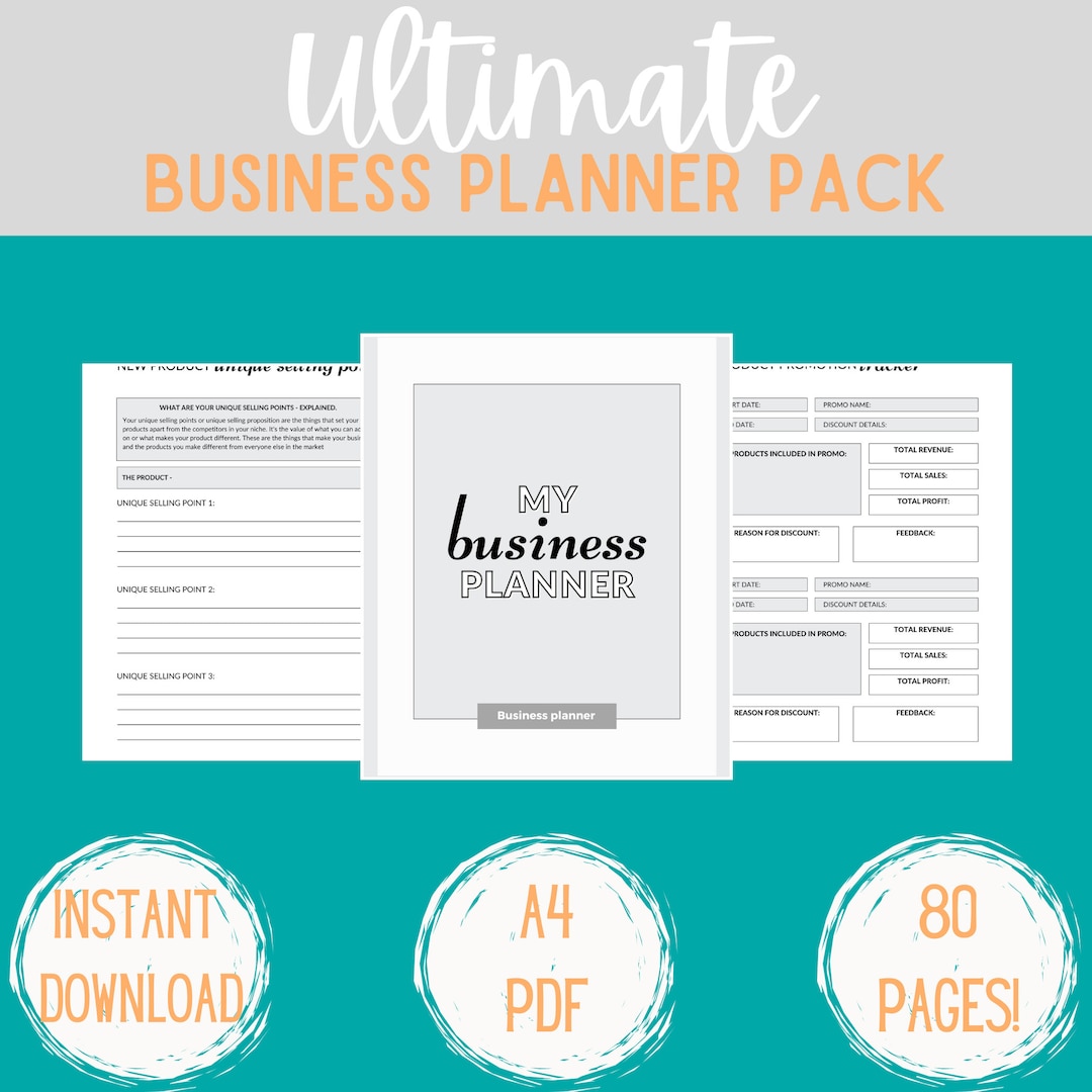 Ultimate Business Planner Printable Business Planner Small Business ...