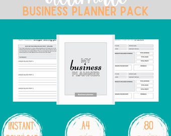 EDITABLE Small Business Planner CANVA Printable PDF A4 Us Letter Home ...