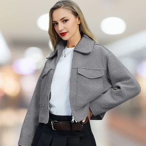 Tasha Cropped Jacket Sewing Pattern: Easy Beginner Design (PDF Pattern ...