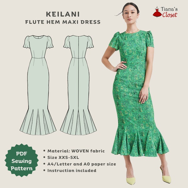 Modest Dress Pattern - Etsy