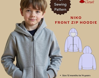 Momo Ruffle Shoulder Long Sleeve Dress - PDF Sewing Pattern | Digital ...