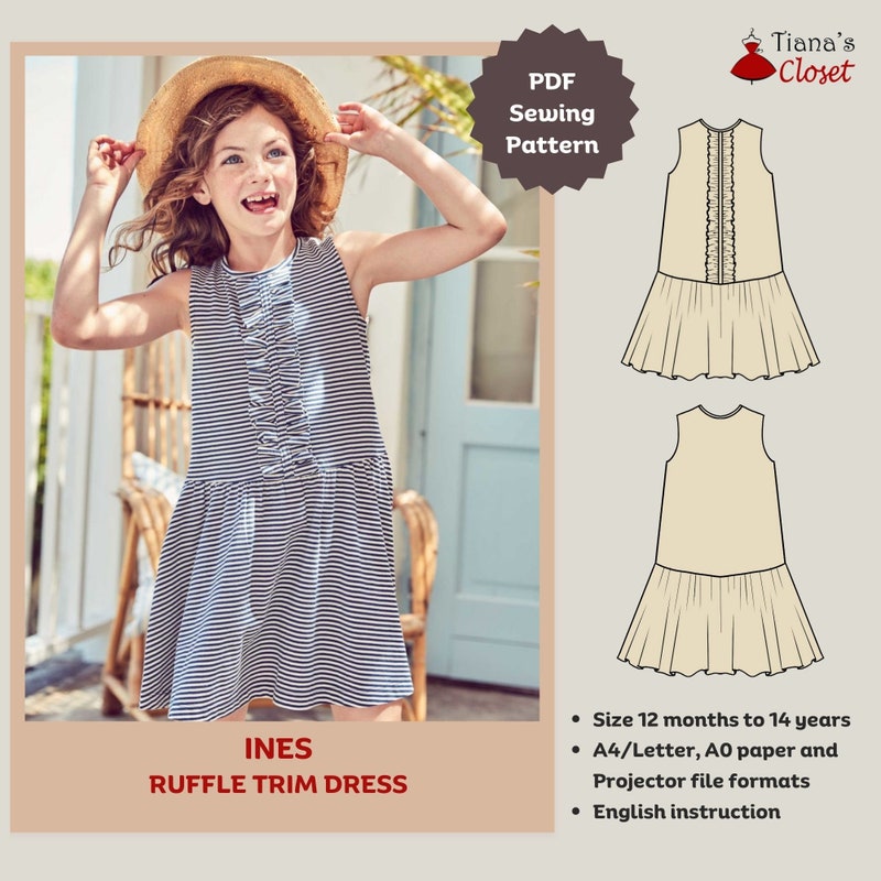 Girls Knit Dress Pattern - Etsy