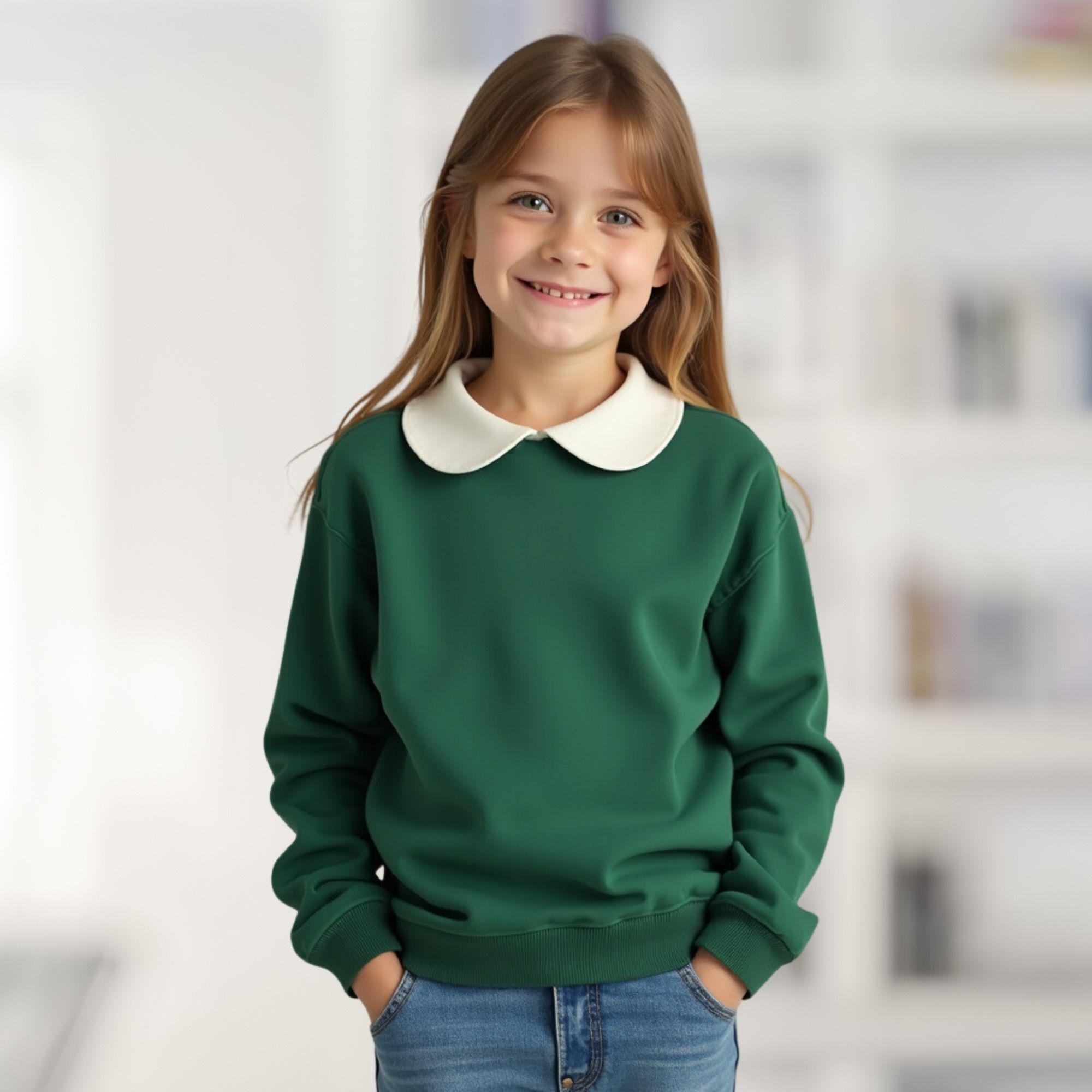 Alina Peter Pan Collar Sweatshirt - PDF Sewing Pattern for Girls ...