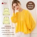 Leonie Asymmetrical Ruffle Hem Blouse | Easy Digital Sewing Pattern for ...