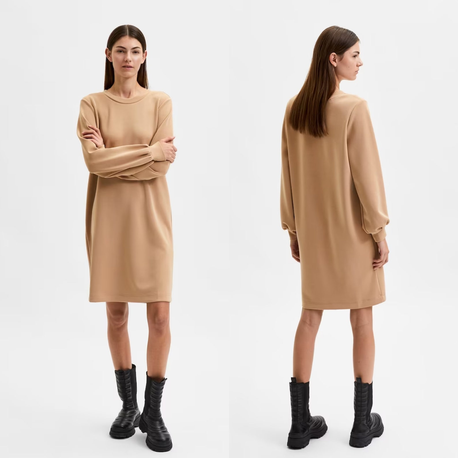 Becky Sweatshirt Dress PDF Sewing Pattern: Beginner Friendly, Plus ...