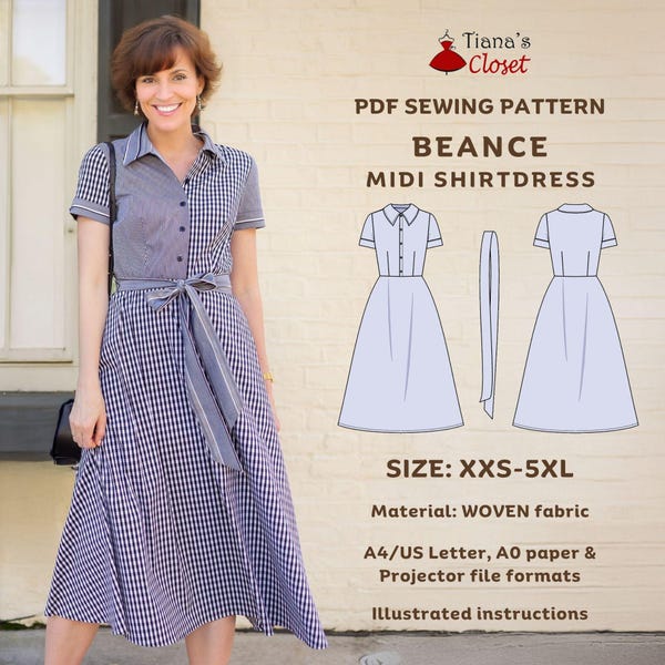 Modest Dress Pattern - Etsy