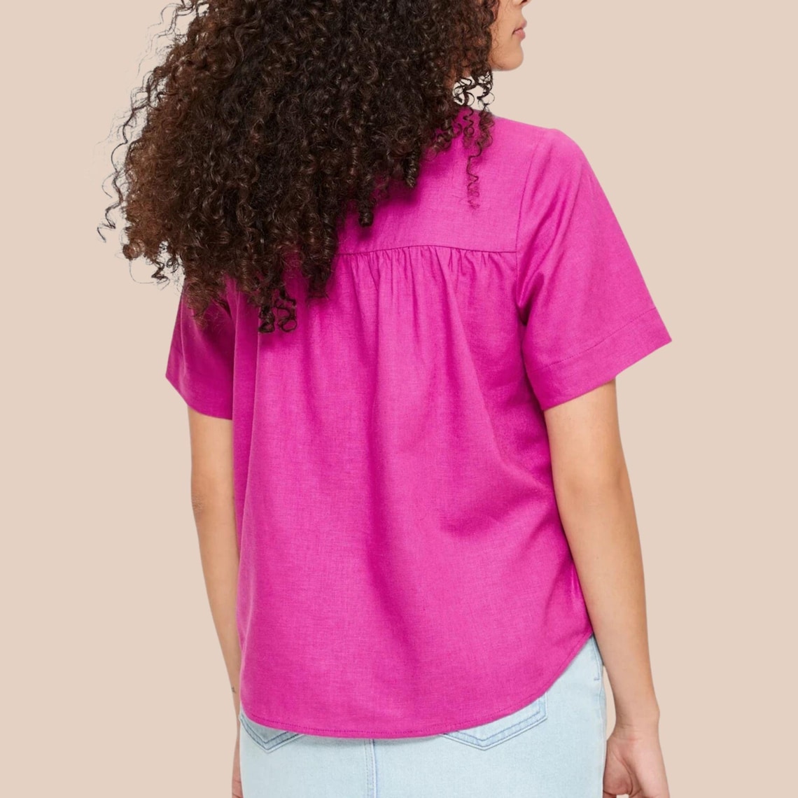 Mela Gathered Blouse Sewing Pattern: Beginner Friendly (PDF Pattern) - Etsy