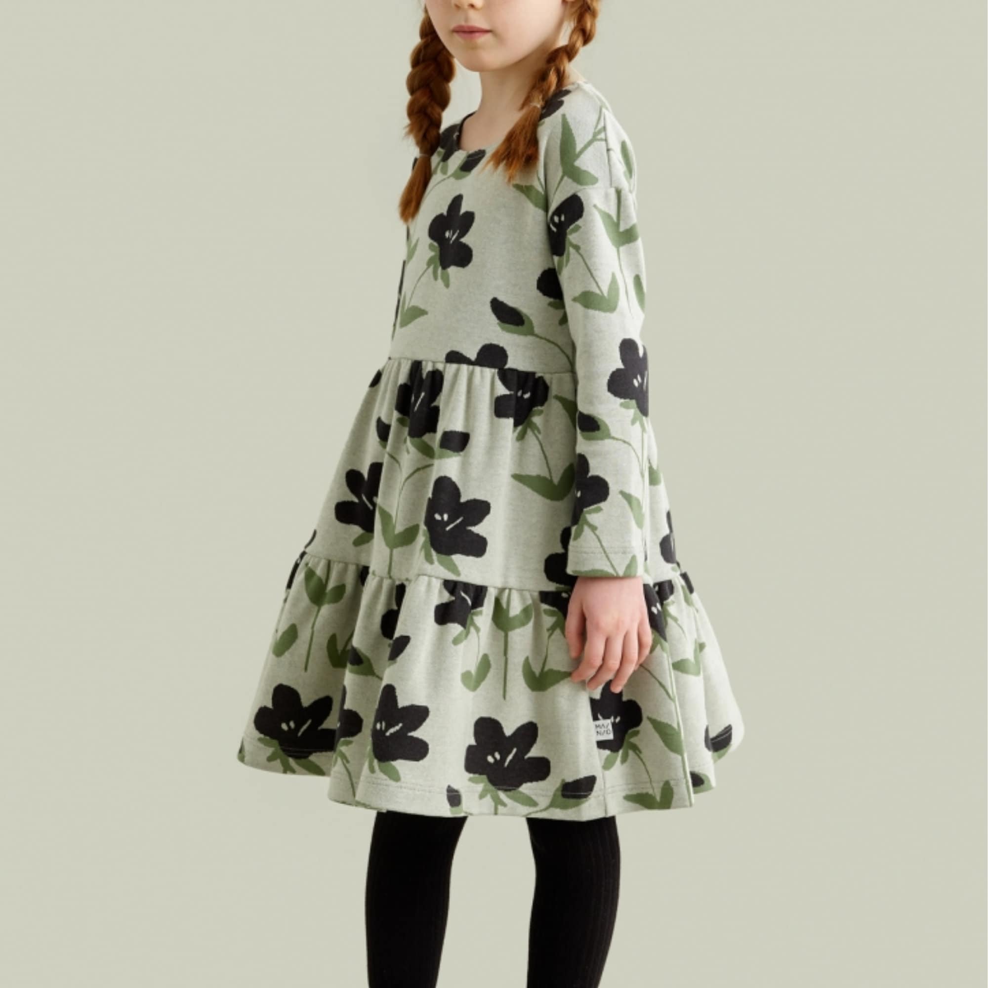 Mabel Long Sleeve Tiered Dress - PDF Sewing Pattern for Kids | Digital ...
