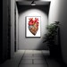 Anatomical Heart Wall Art – Unique Colorful Design, Medical Print ...