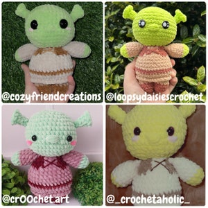 Baby Ogre Crochet Pattern PDF | Cute Fantasy Amigurumi Plushie ...