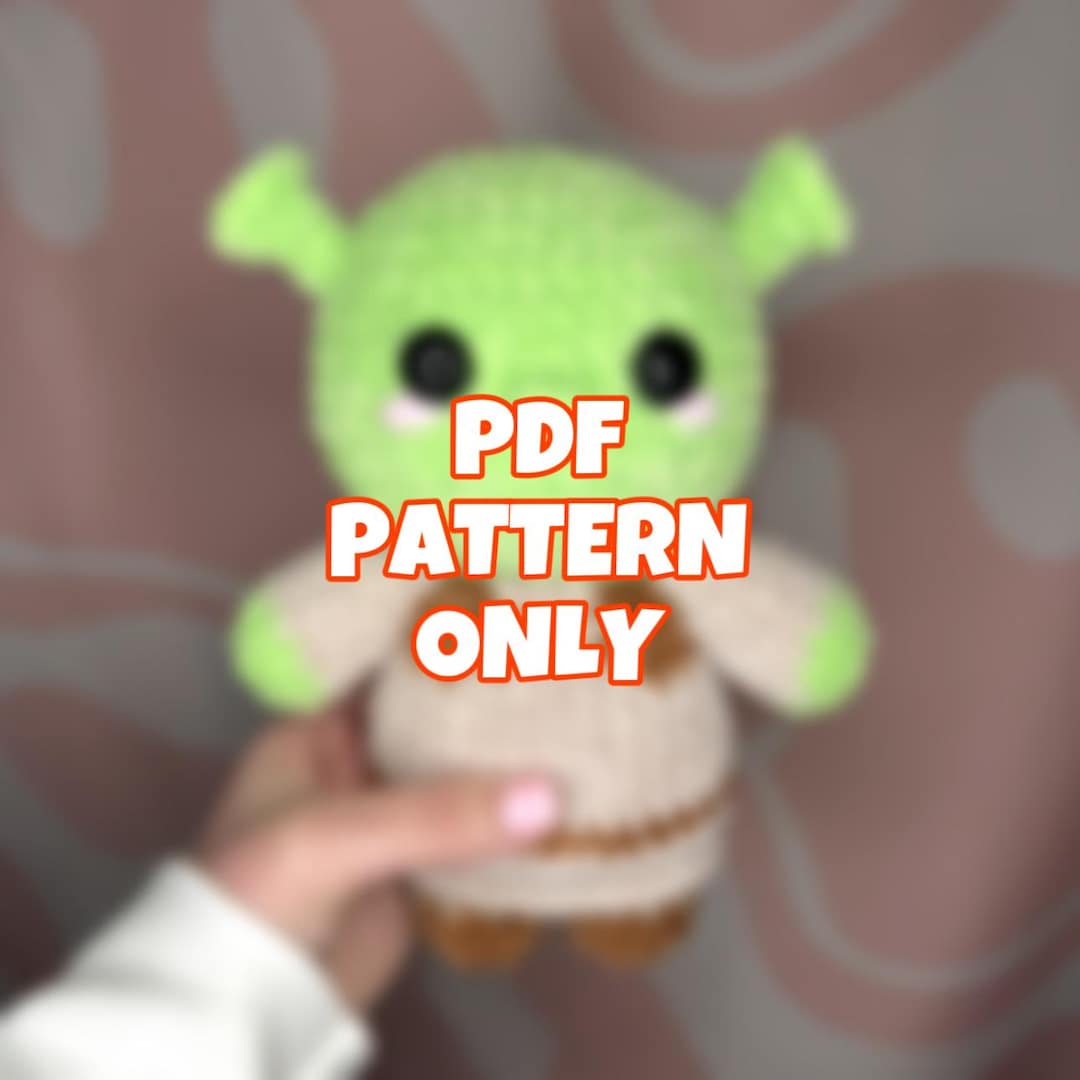 Baby Ogre Crochet Pattern PDF | Cute Fantasy Amigurumi Plushie ...