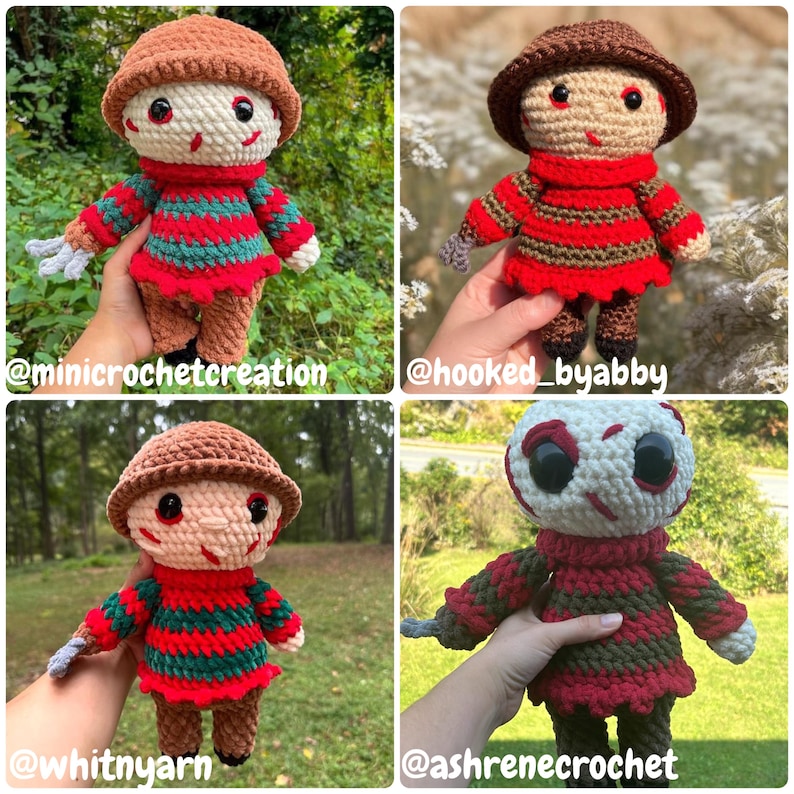 Crochet Horror Bundle PDF | Cute Halloween Horror Amigurumi Plushies ...