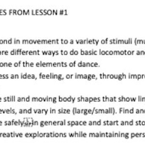 Creative Dance Lesson for Kindergarten - Etsy