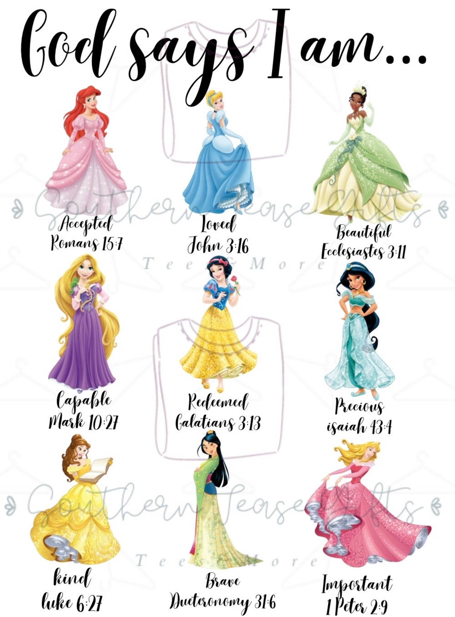 God Says I Am Princesses PNG - Etsy