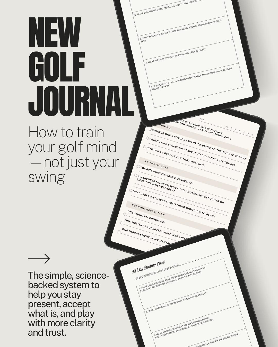 90-day Golf Mindset Trainer - Etsy