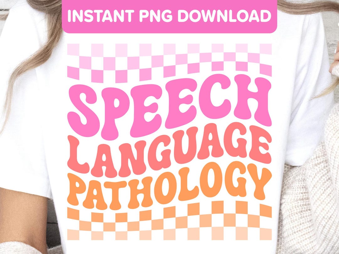 Speech Language Pathology PNG Design - Cute Retro SLP Speech Language ...
