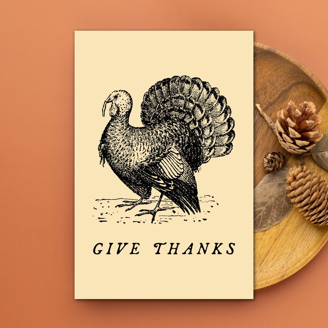 Printable Thanksgiving Wall Art - Give Thanks Quote Wall Decor ...
