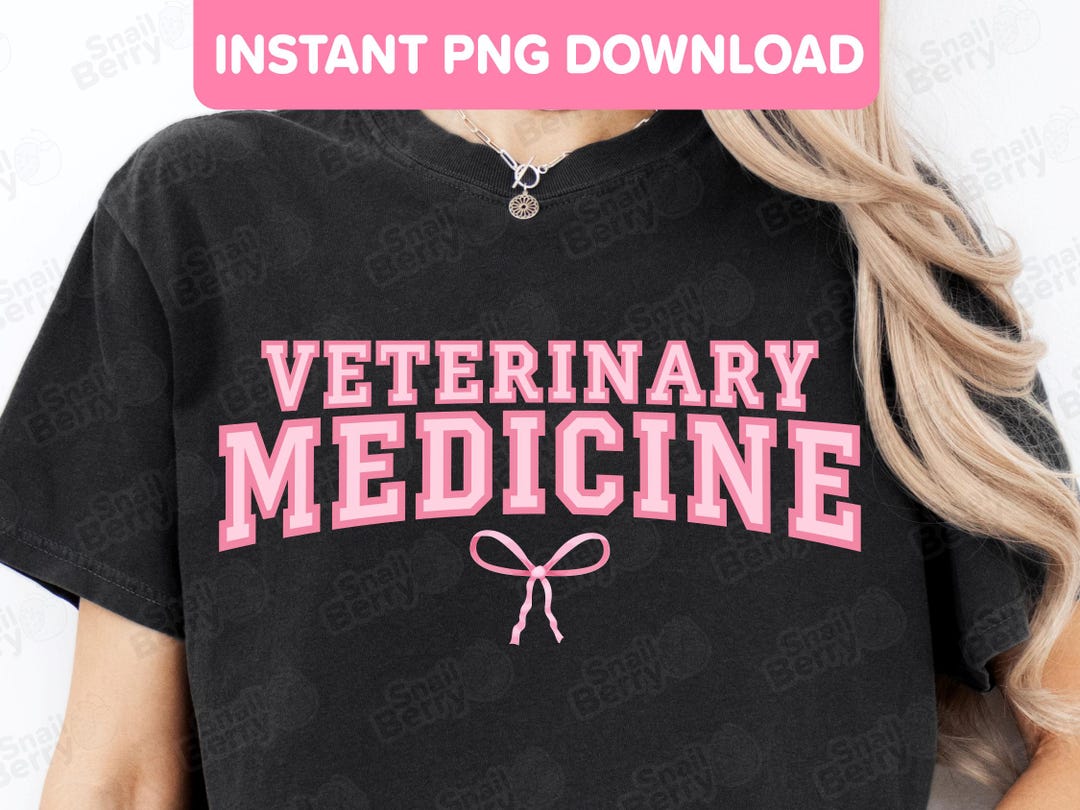 Veterinary Medicine Veterinarian Pink Bow Ribbon PNG Download - Cute ...