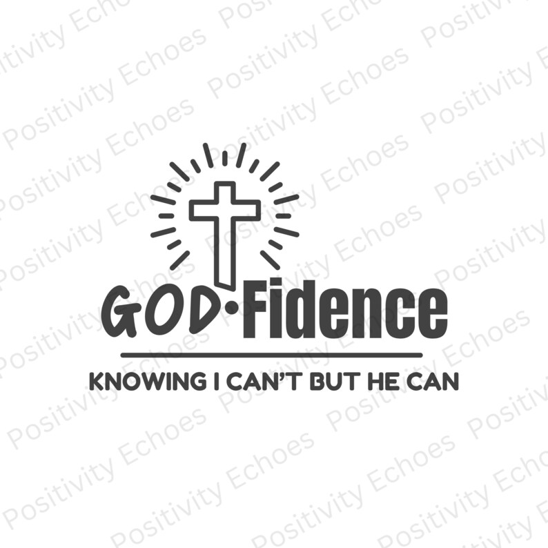 Godfidence SVG God Fidence Svg Cute Christian SVG Bible Verses Faith ...