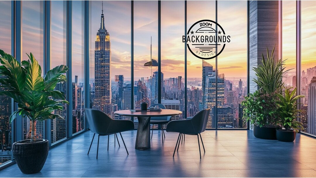 City Skyline Virtual Back Grounds for Zoom Meetings Background Zoom MS ...