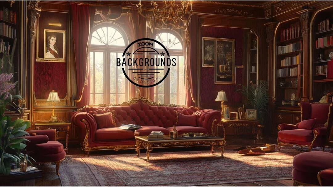 Virtual Back Grounds for Zoom Meeting Victorian Style Background Zoom ...