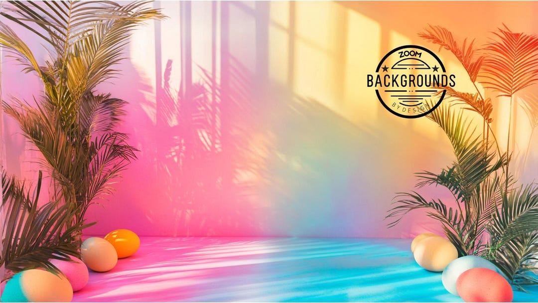 Easter Virtual Back Grounds for Zoom Meetings, Background Zoom MS Webex ...