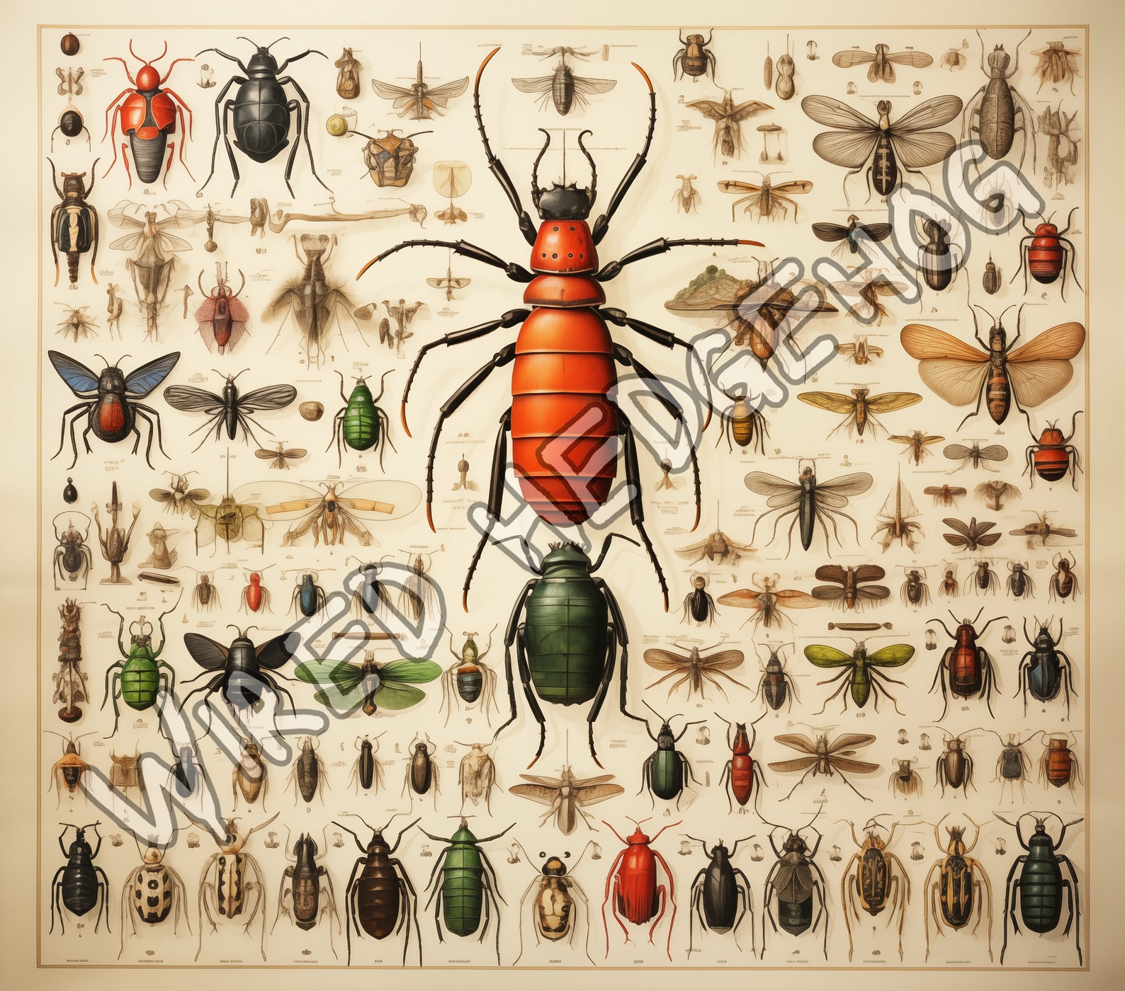 Creepy Alien Bugs, Insect Chart #1, 20 Oz Skinny Tumbler Sublimation ...