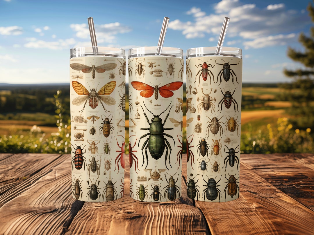 Creepy Alien Bugs, Insect Chart #6, 20 Oz Skinny Tumbler Sublimation ...