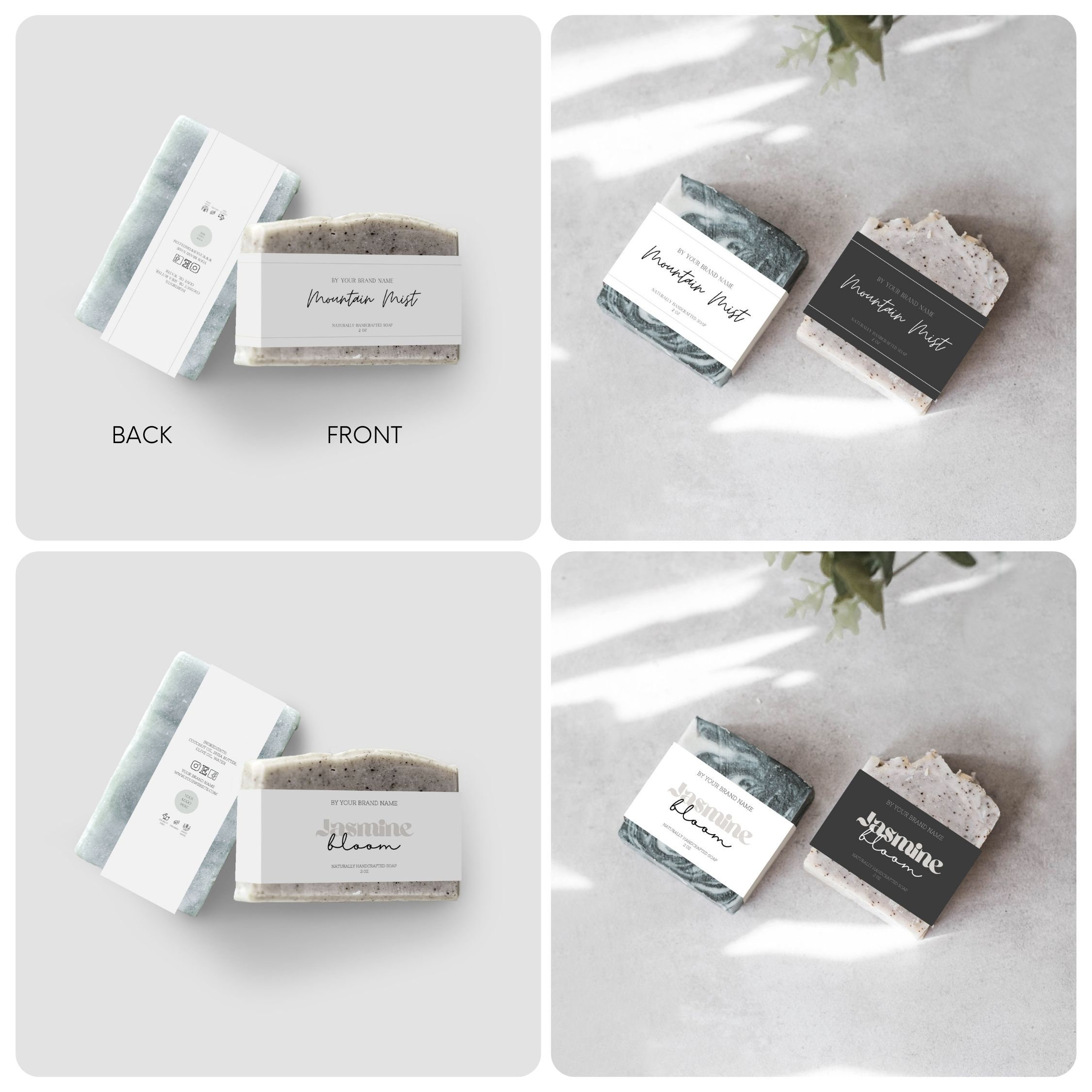 Minimal Soap Label Template Bundle Minimalist Soap Bar Label Canva ...