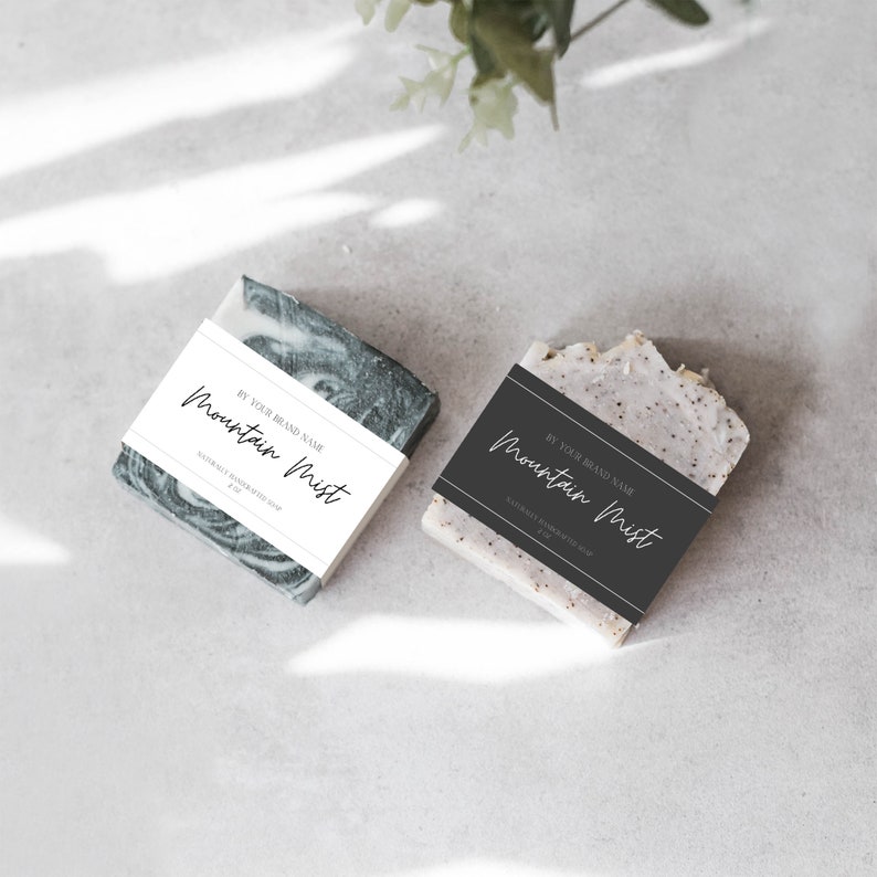 Minimal Soap Label Template Minimalist Soap Bar Label Canva Printable ...