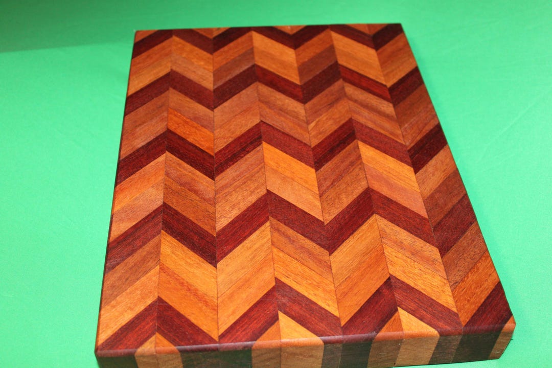 Hand Made Chevron Pattern Cutting Board - Etsy