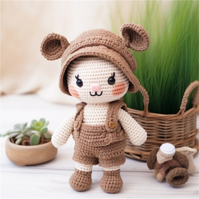 Crochet Bunny Plush Toy Baby Bunny Plush Toy Template Hand - Etsy