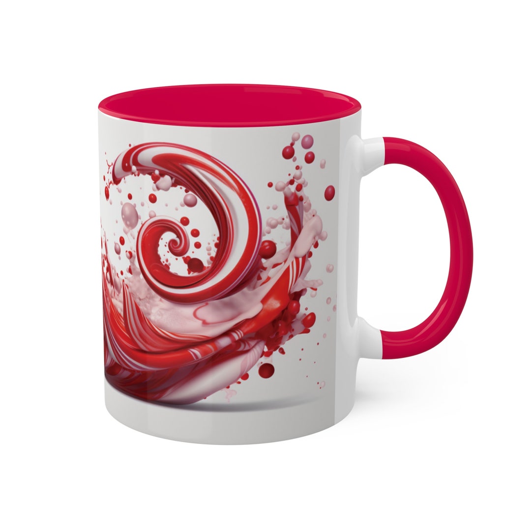 Coffee Mug 11oz Candy Cane Mug - Etsy