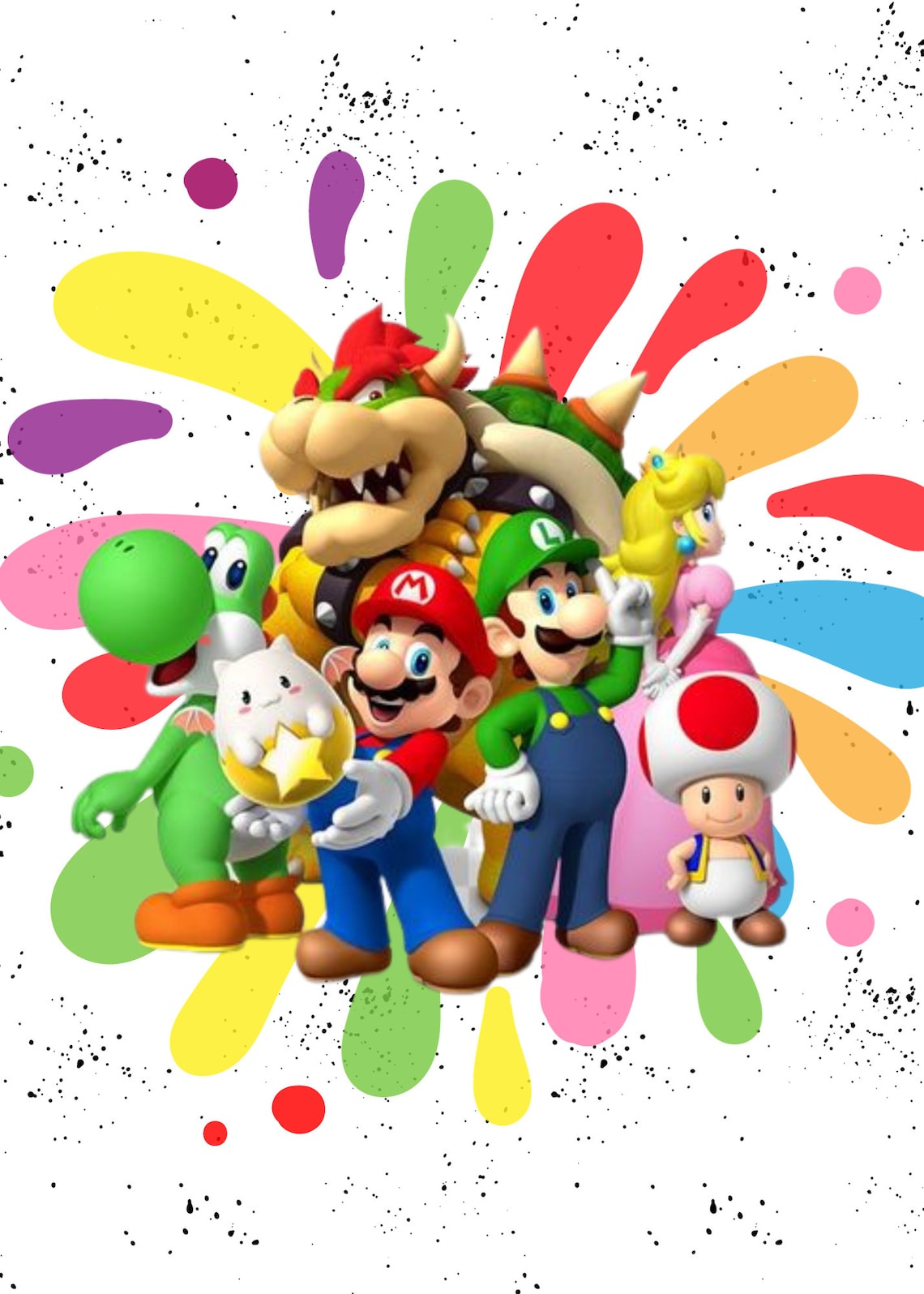 Editable Super Mario Birthday Invitation Super Mario Bros - Etsy