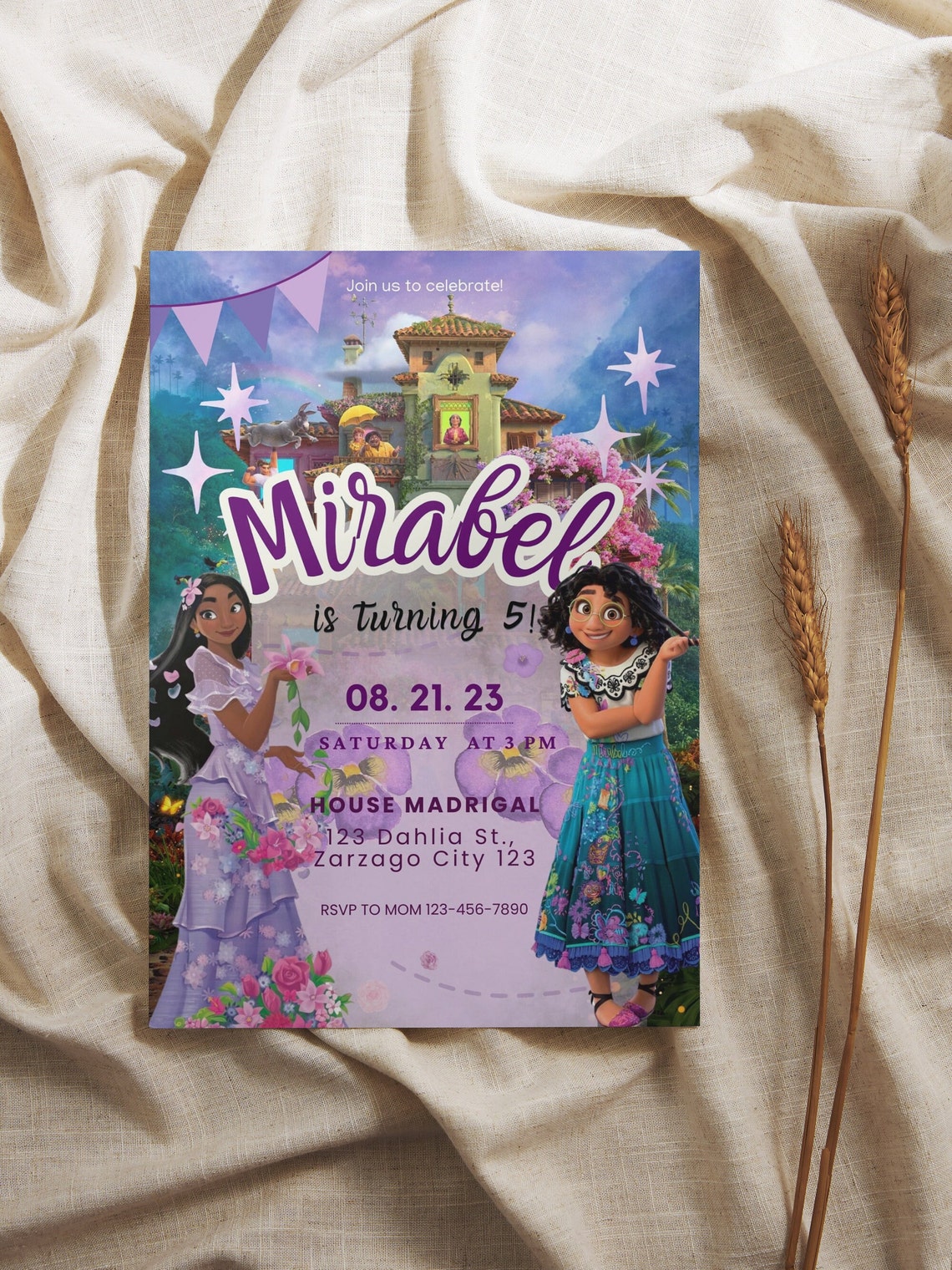 Editable Encanto Birthday Invitation Template, Encanto Invite, Encanto ...