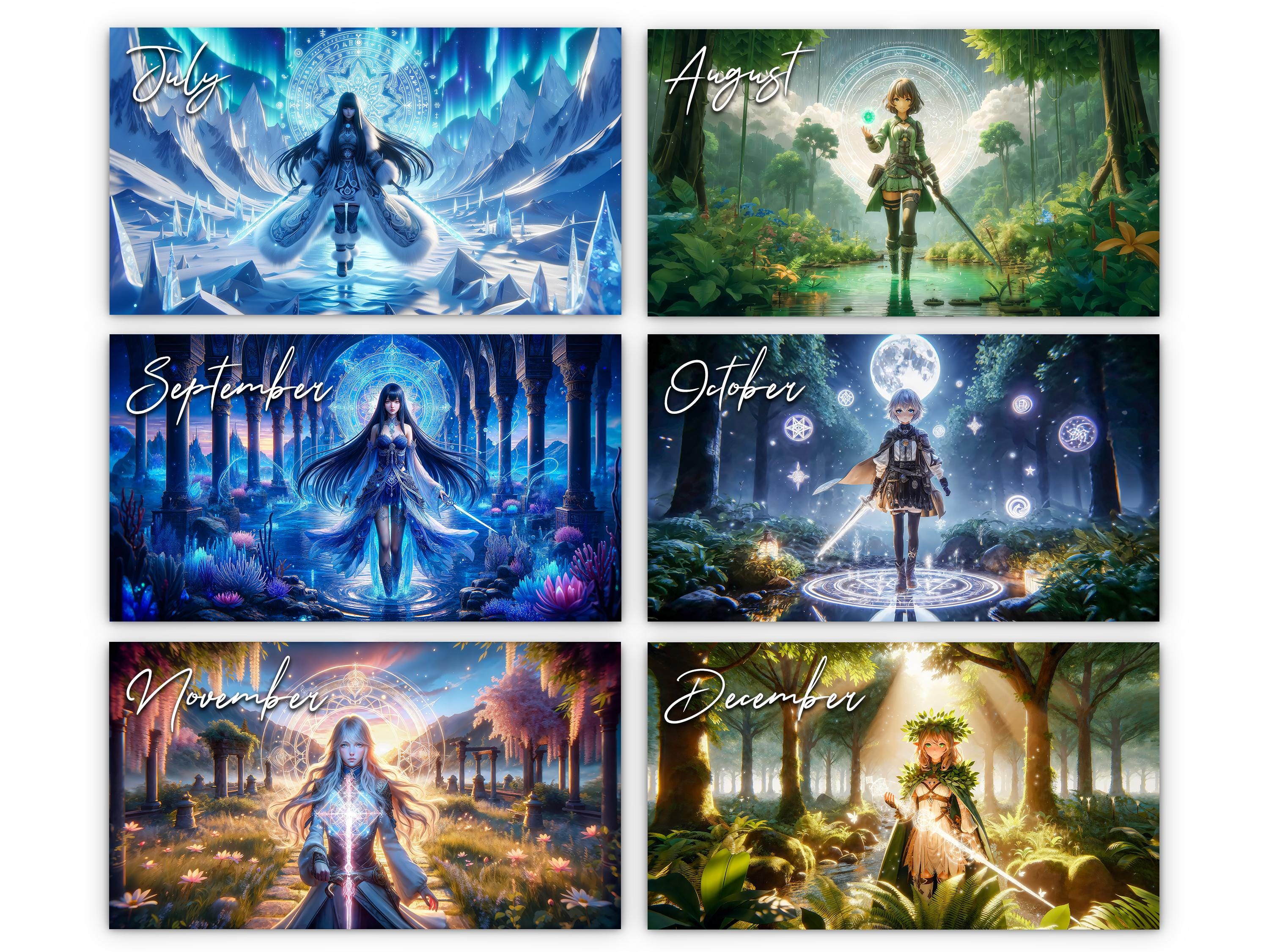 2026 Anime Horizons Wall Calendar by Kaleidoscope Artisan – Ethereal ...