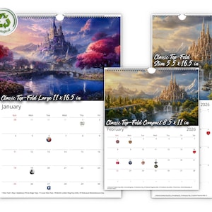 2026 Enchanted Realms Wall Calendar by Kaleidoscope Artisan – Fantasy ...