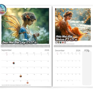 2026 Fairy Wall Calendar by Kaleidoscope Artisan – Magical Fantasy Art ...