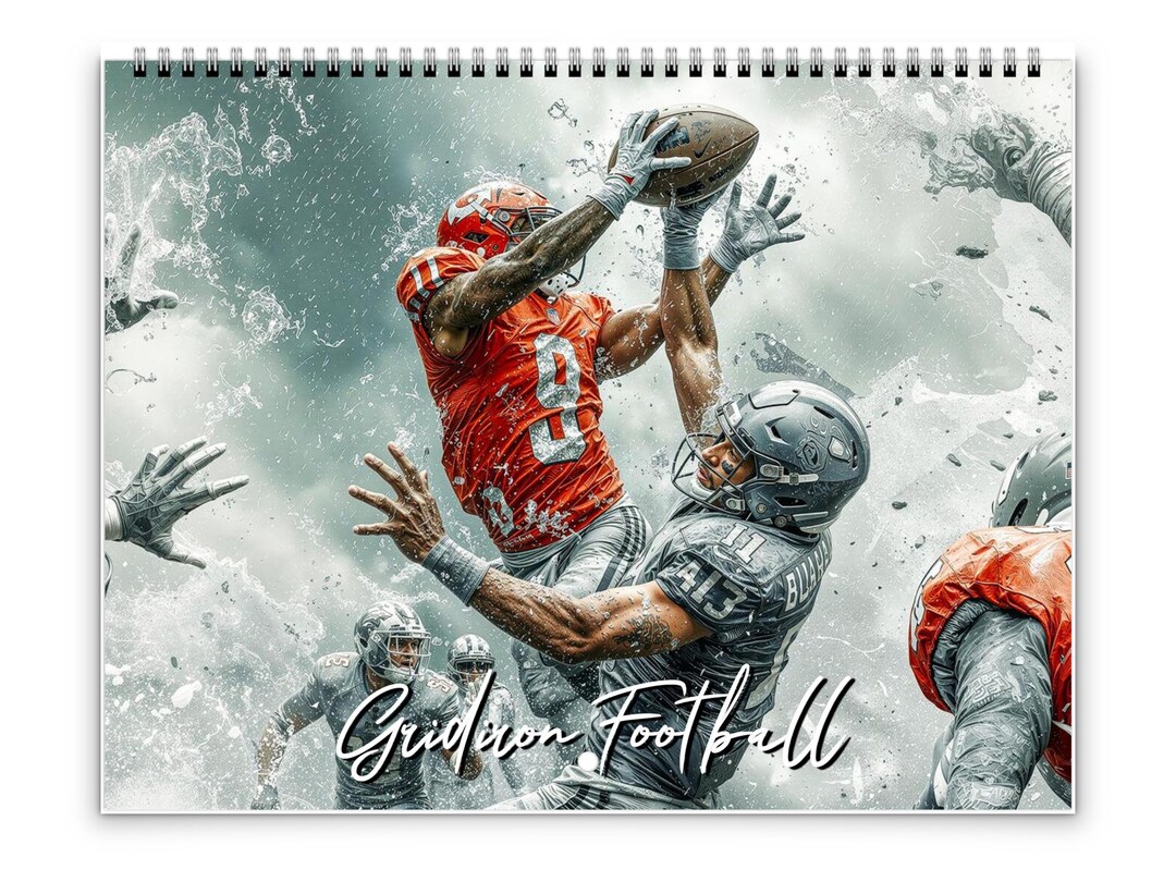 2026 Gridiron Football Wall Calendar by Kaleidoscope Artisan – Dynamic ...